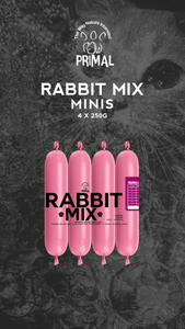 Rabbit Mix Minis 1kg – PRIMAL RAW